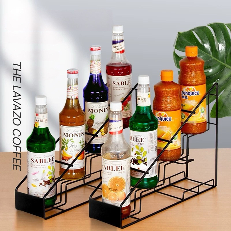 Syrup Storage Rack | Monin Syrup Bottle Rack Stainless Steel Display ...