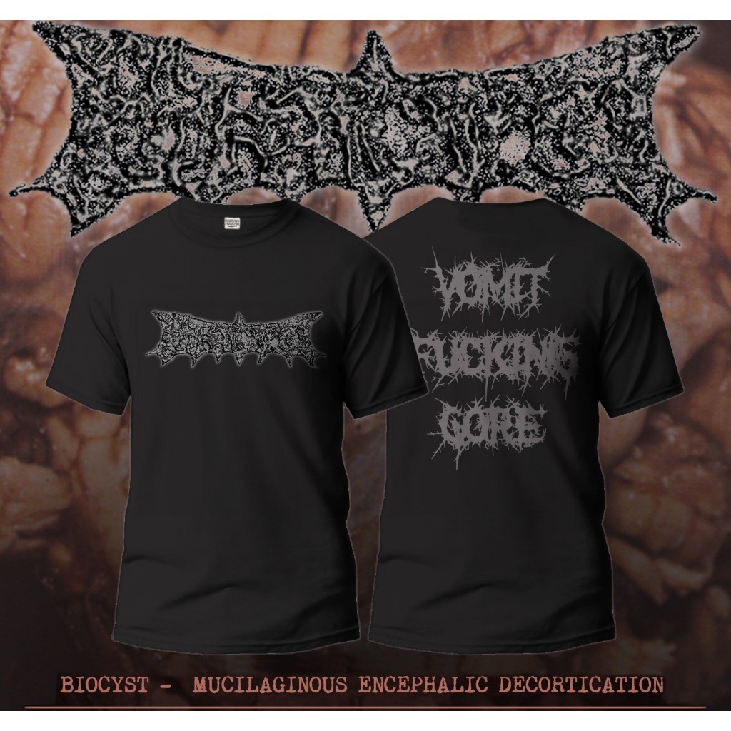 Original TSHIRT Biocyst – Vomit Fucking Gore | Shopee Malaysia