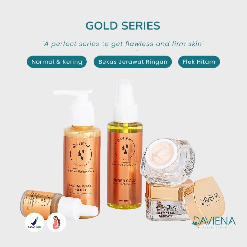 Daviena SKINCARE Complete Package Of GOLD SERIES Contains 5 Items ...