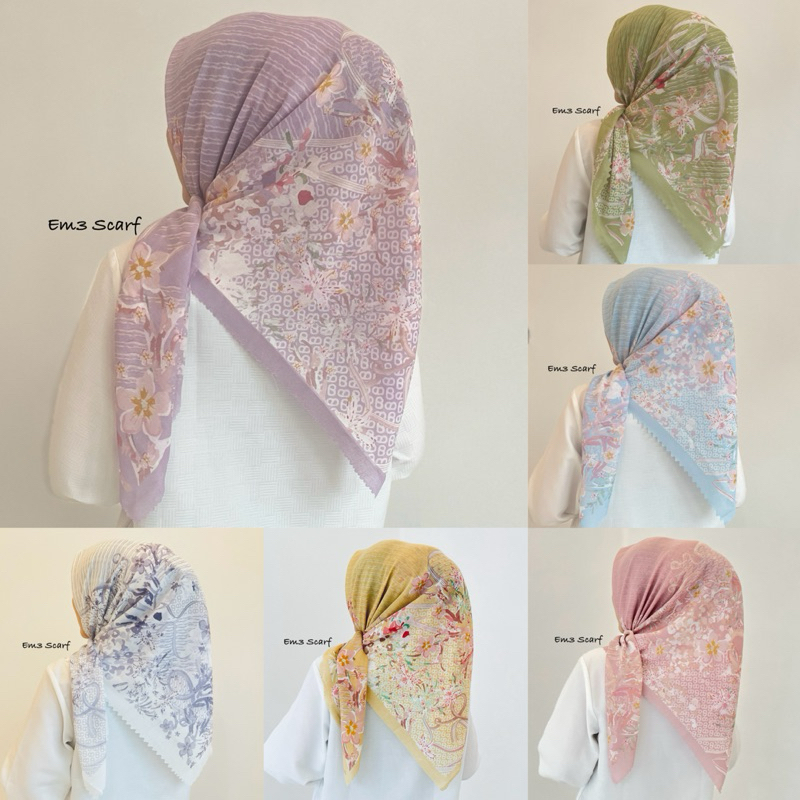 Em3 SCARF, SERIES | Wholesale Hijab Square Motif Premium Lasercut ...