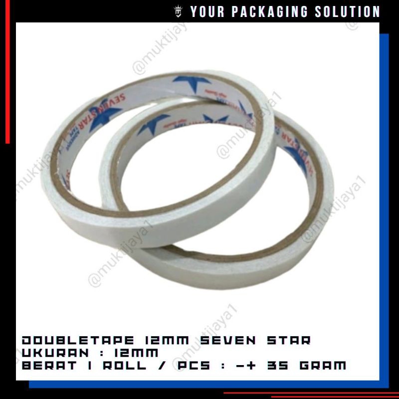 Doubletape 12mm • SEVEN STAR PAPER TAPE / PAPER INSULATION | Shopee ...