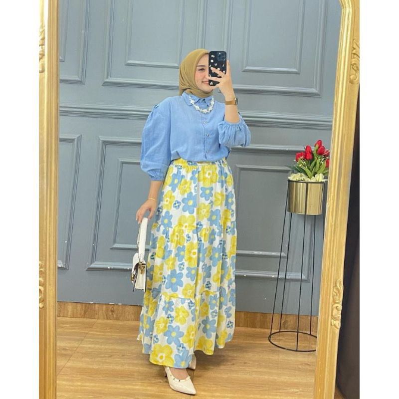 Havel RAYON Pleated Skirt Suit/ Pleated Skirt SET/ ZARA Skirt SET ...