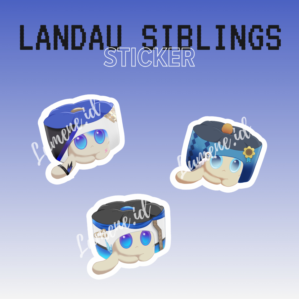 Sticker Landau Siblings/Lynx/Serval/Gepard/Cat Critters/Sticker Anime ...