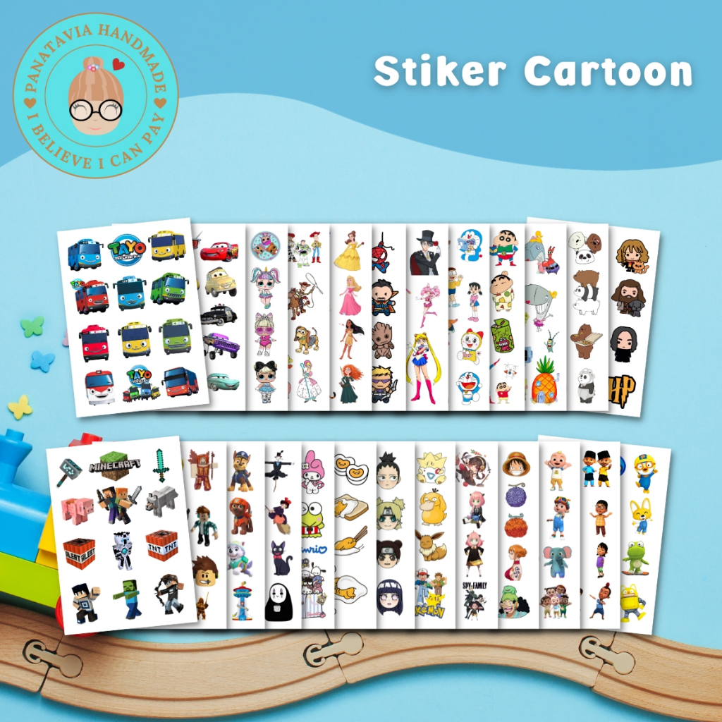 Cute Cartoon Theme Stickers | Waterproof Stickers | Weatherproof ...