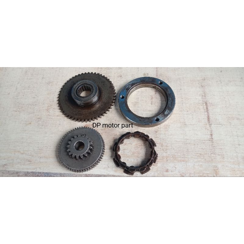 Original suzuki shogun 125 shogun full set starter gear one way gear ...