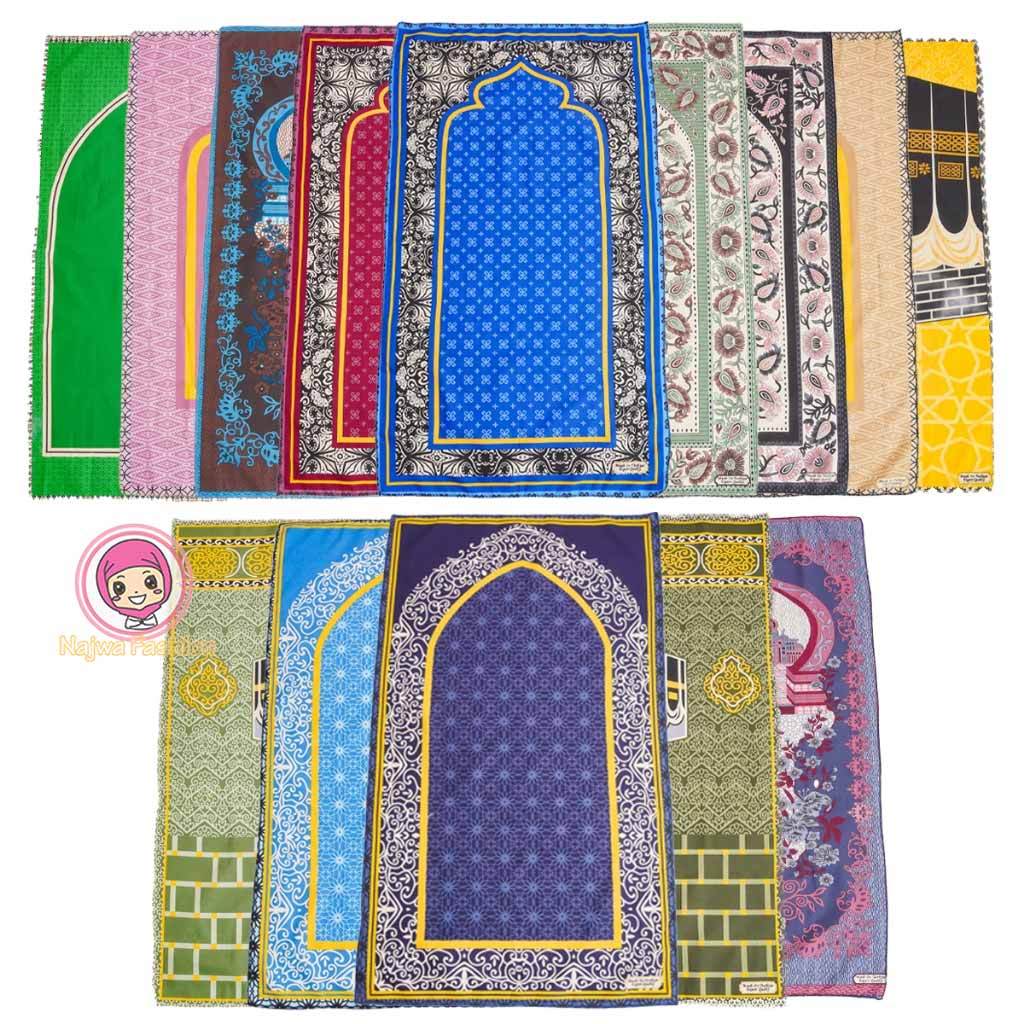 Najwa - TRAVEL Prayer Mat | Sajadah SOUVENIR Umrah Hajj- jumbo Prayer ...