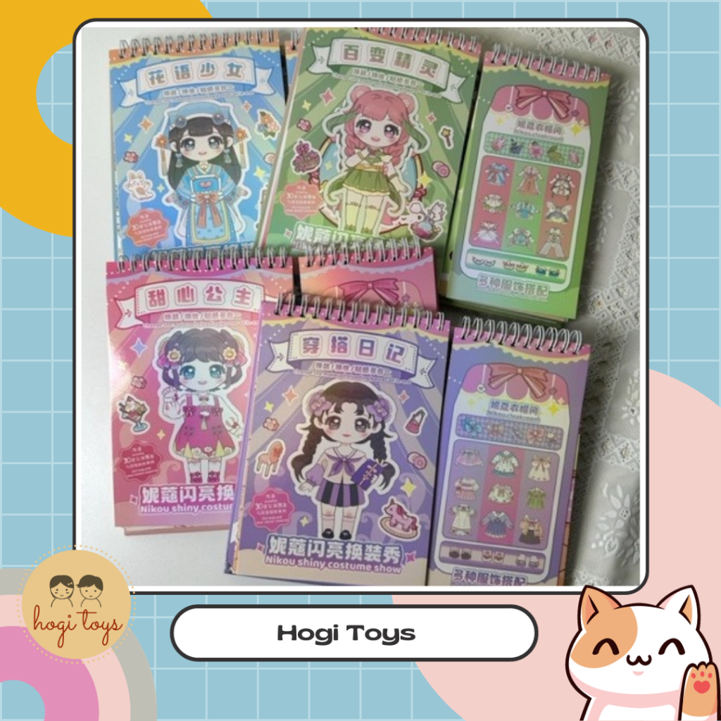 Diy Sticker Book Fashion Sticker Book Viral Dress and Girl | Shopee ...