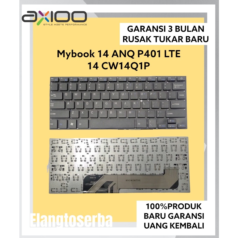 Keyboard axioo mybook 14 14h 14+ anq p401 Lite14 cw14q1p | Shopee Malaysia