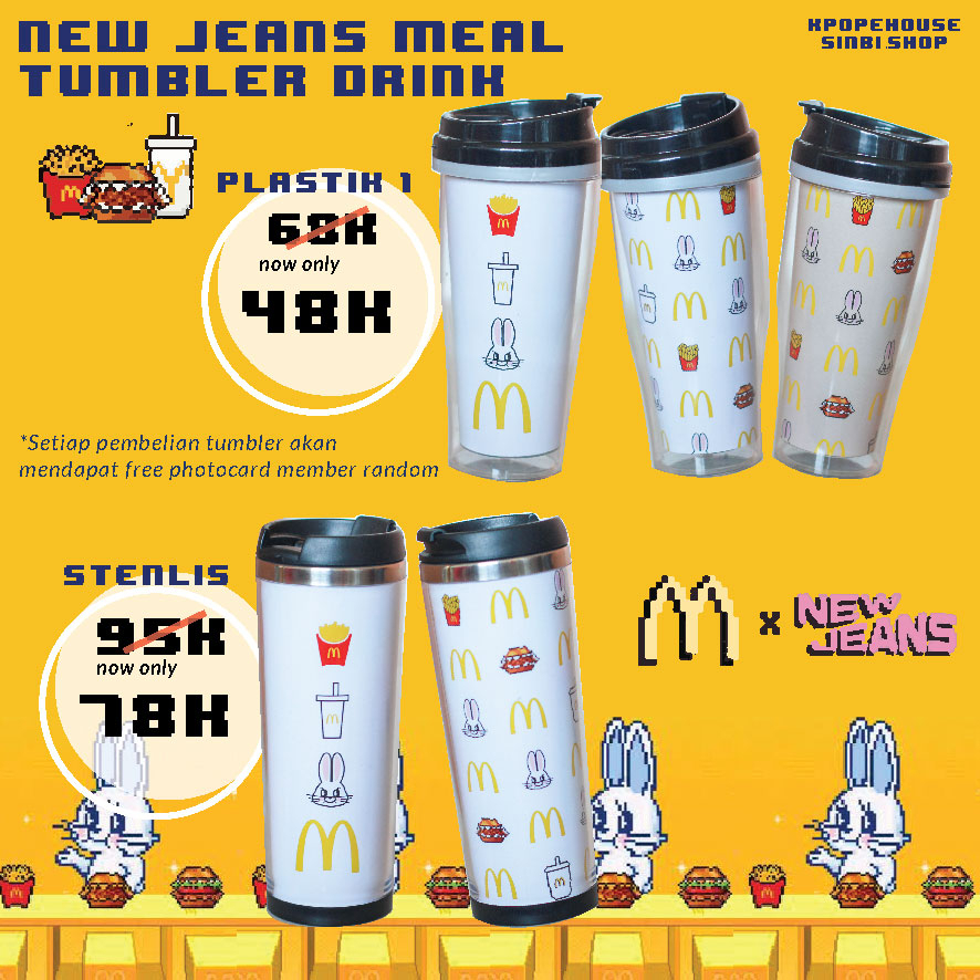 New Jeans Tumblr Plastic Drink Bottle Official Mcd | Shopee Malaysia