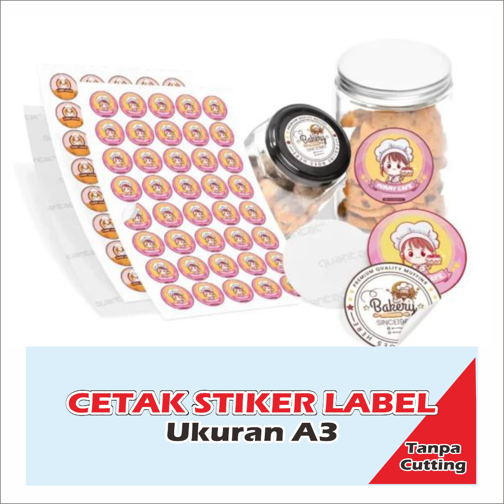 Print A3 Size label Sticker label Sticker label Sticker Food label ...