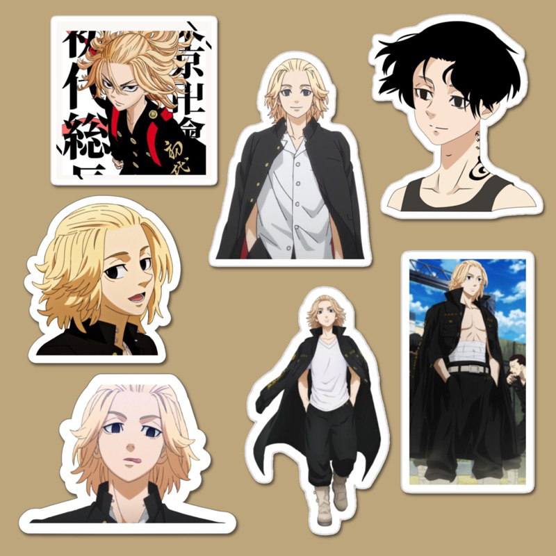 Sticker Anime Tokyo Revengers Mikey Sano Manjiro Draken Mitsuya ...