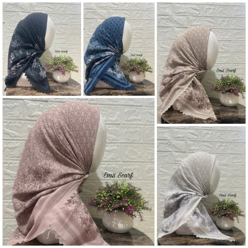 Em3 , HIJAB LASERCUTA SERIES PREMIUM MOTIF | Shopee Malaysia