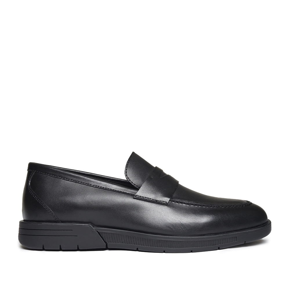 HITAM Prabu - Nadik Black Men's Slip On Leather Shoes Black | Shopee ...