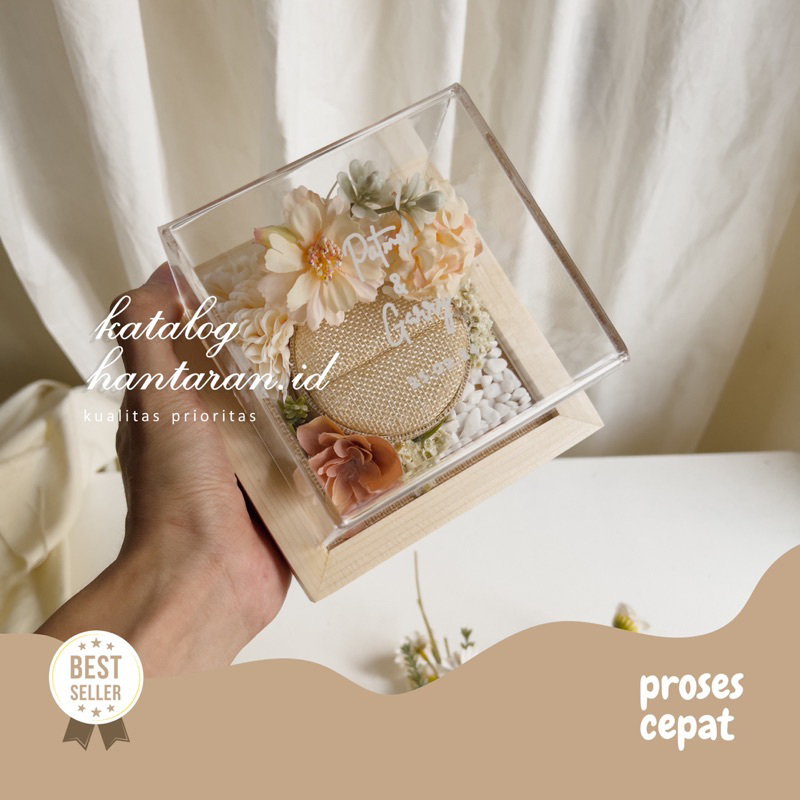 Aesthetic acrylic ring jewelry box | Shopee Malaysia