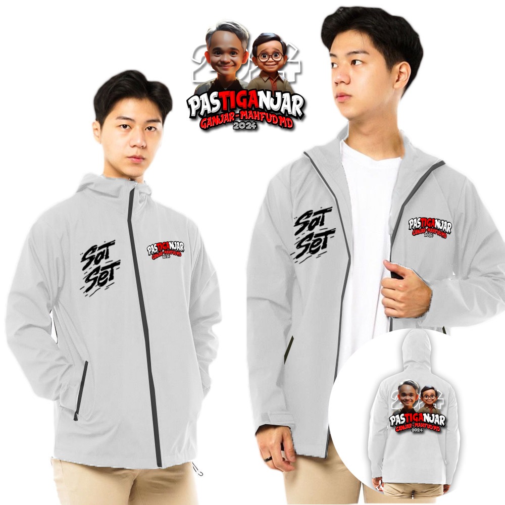 Latest GANJAR MAHFUD SATSET Parachute Jacket/Thin PAARSUT Jacket/Light ...