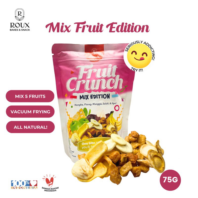 Roux FRUIT CHRUNCH MIX FRUIT EDITION HEALTHY SNACK CHIPS RARE FRUIT ...