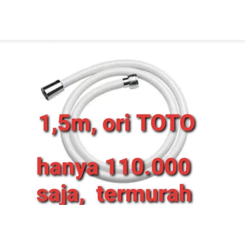 PUTIH Original toto p40512 bath shower hose, white and Ivory | Shopee ...