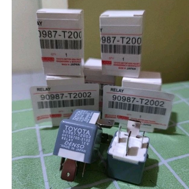 Headlamp Relay 12V Leg 4 90987-T2002 Toyota Innova Avanza Yaris ...