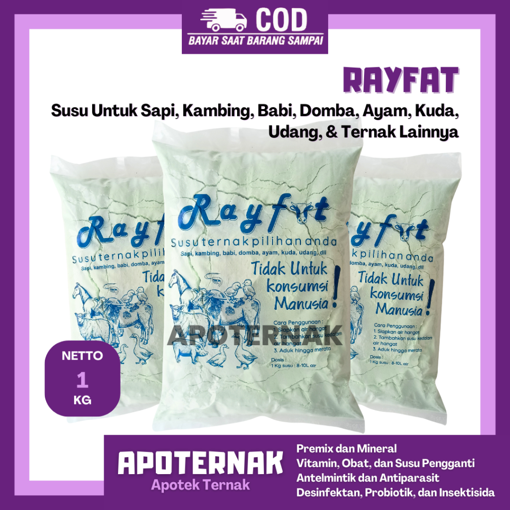 Rayfat LIVESTOCK MILK 1 Kg - Premium Milk for Cattle Buffalo Horses ...