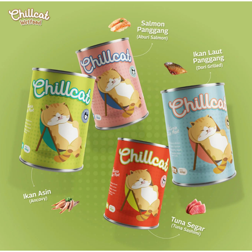 Chill Cat - Wet Food Cat/Wet Food For Cats/4 Variants/Tuna Sashimi ...