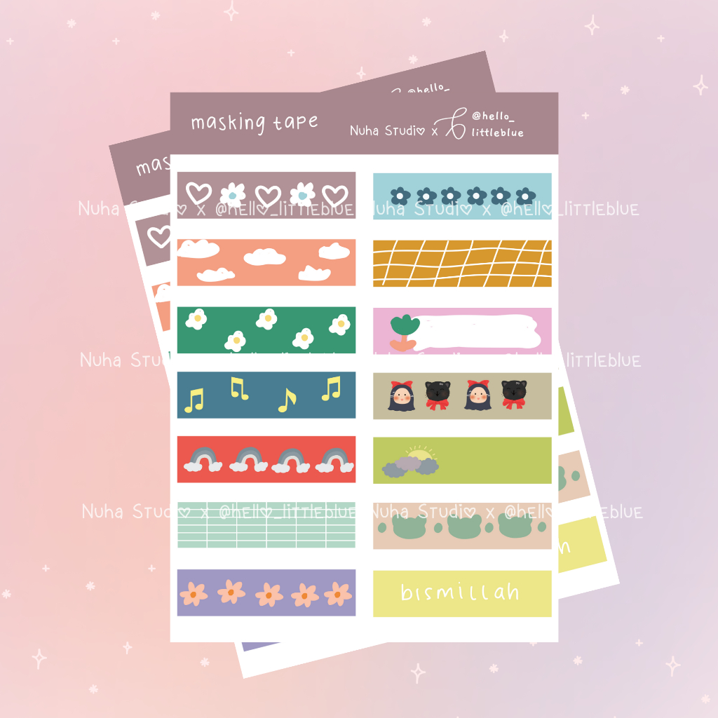 Sticker by Hello_Littleblue | Masking Tape | Aesthetic Sticker ...