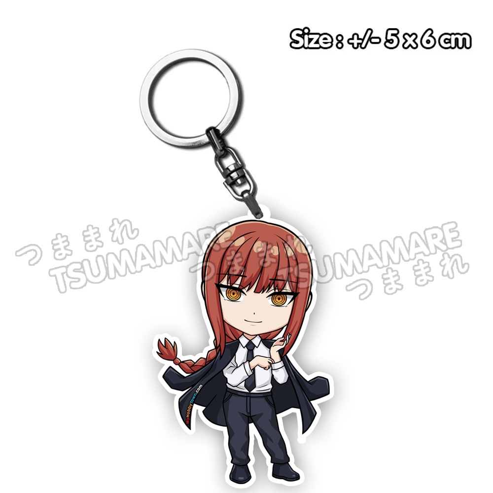 GANTUNGAN Acrylic Makima Keychain Acrylic Anime Chainsaw Man | Shopee ...