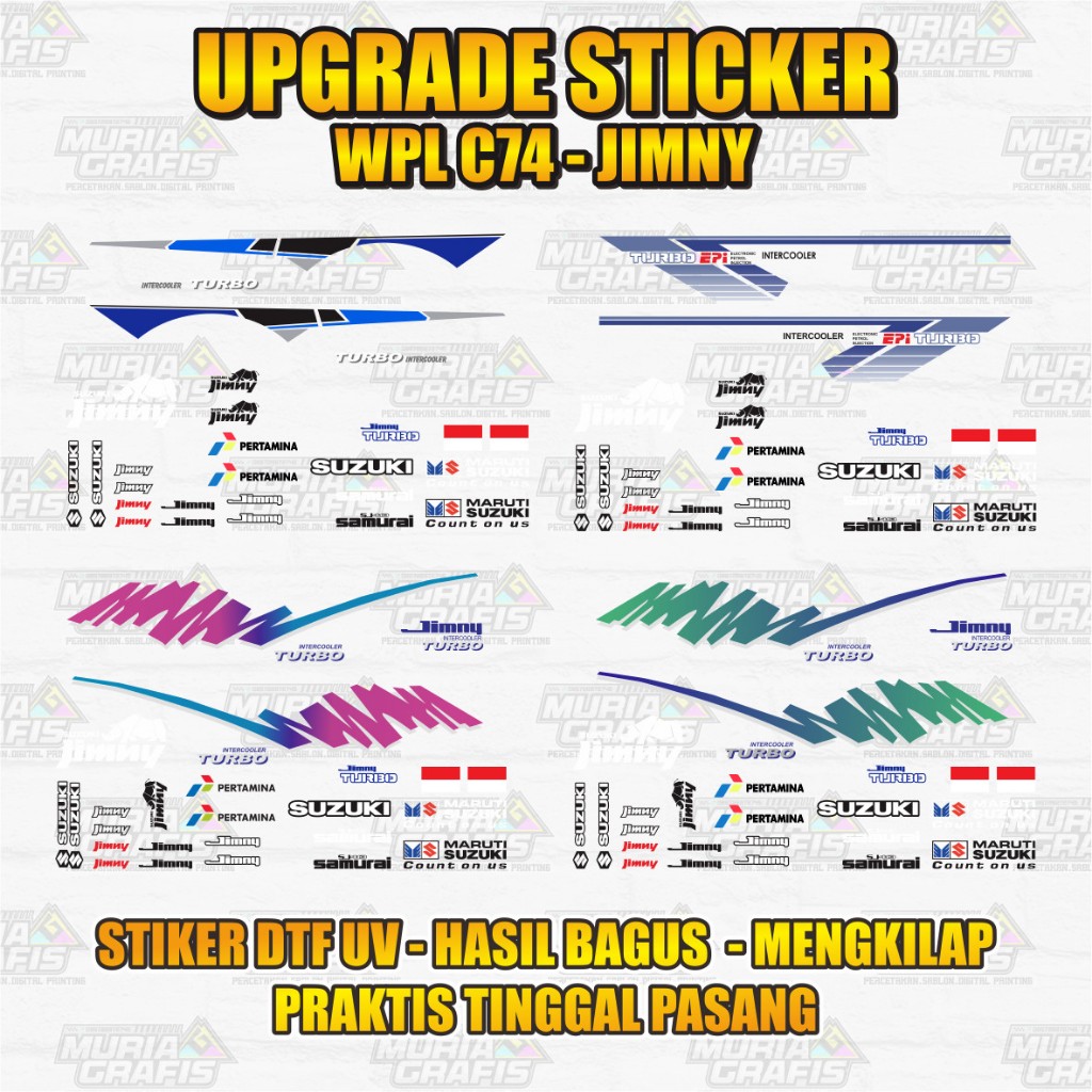 Upgrade WPL C74 JIMNY RC STICKER | Shopee Malaysia
