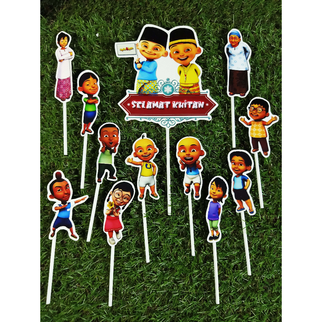 Upin & ipin Circumcision cake Topper | Shopee Malaysia