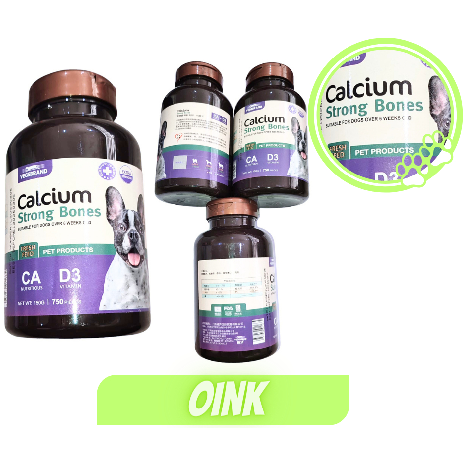 Calcium strong bones vegebran calcium Dog | Shopee Malaysia