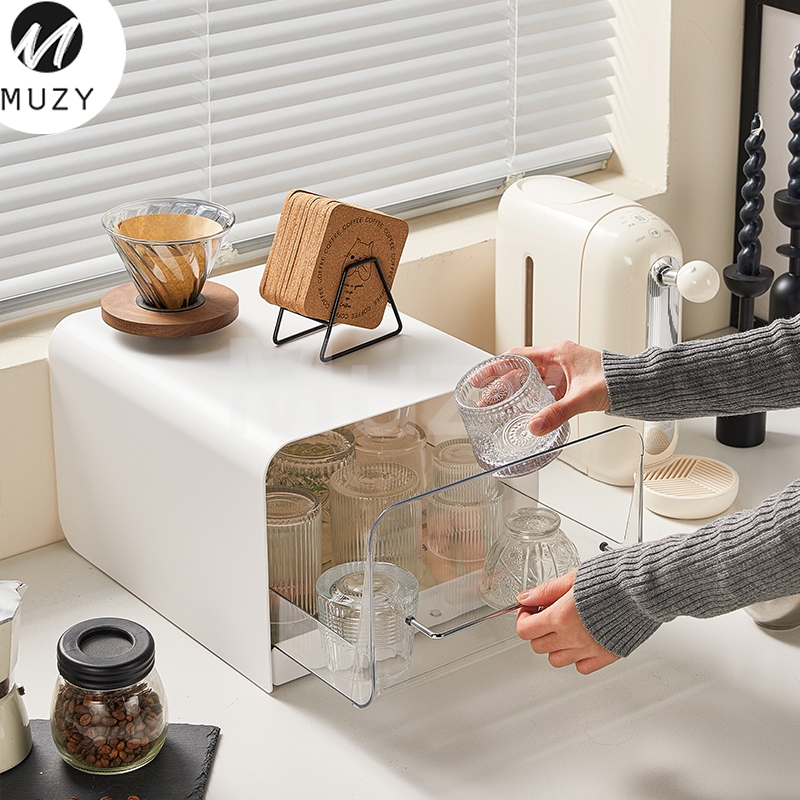 Muzy Mini Kitchen Drawer Cup Rack Cup Rack Stacking Cup Holder Multi ...