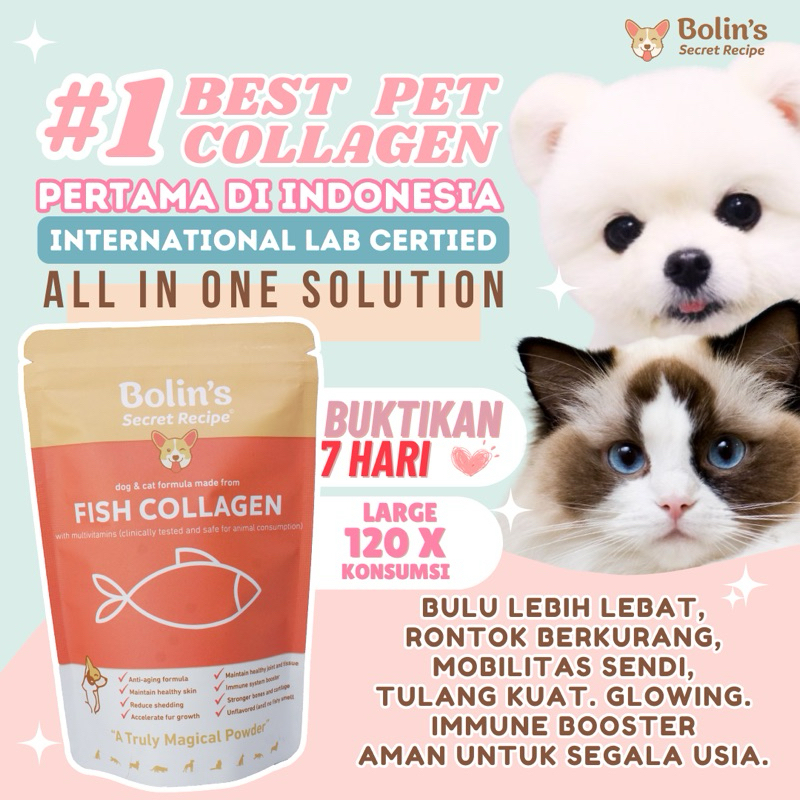Bolin's Secret Recipe - PURE Fish Collagen/ Dog Cat Fur Vitamins ...