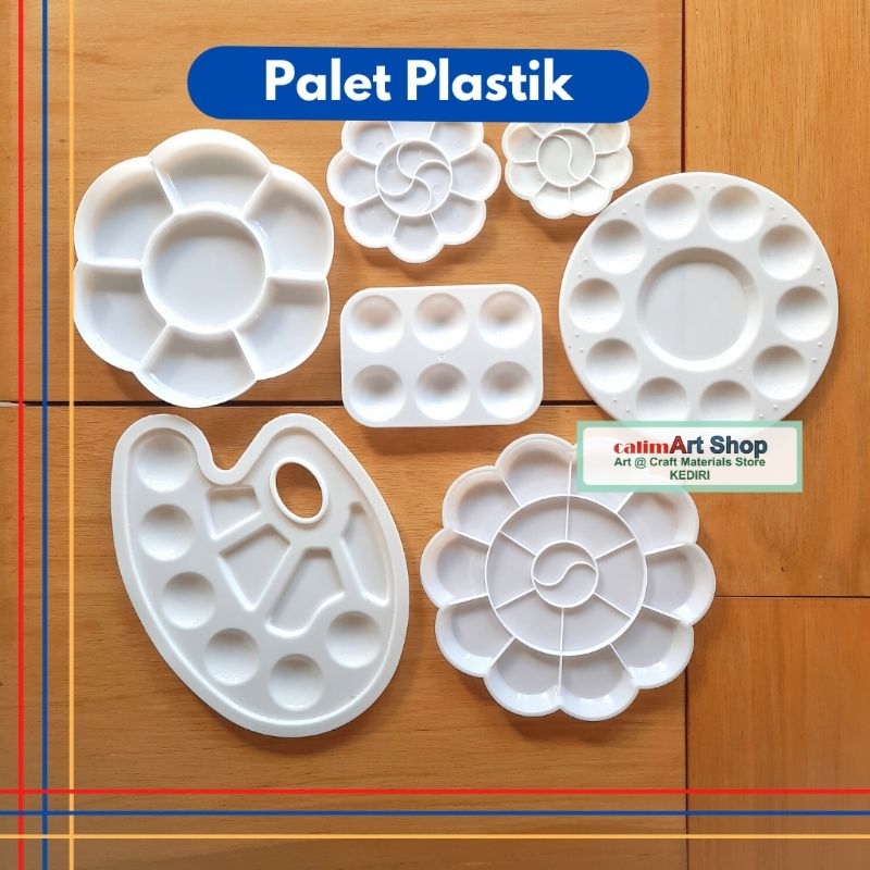 Plastic Pallets - Painting Palettes - Drawing Palettes | Shopee Malaysia