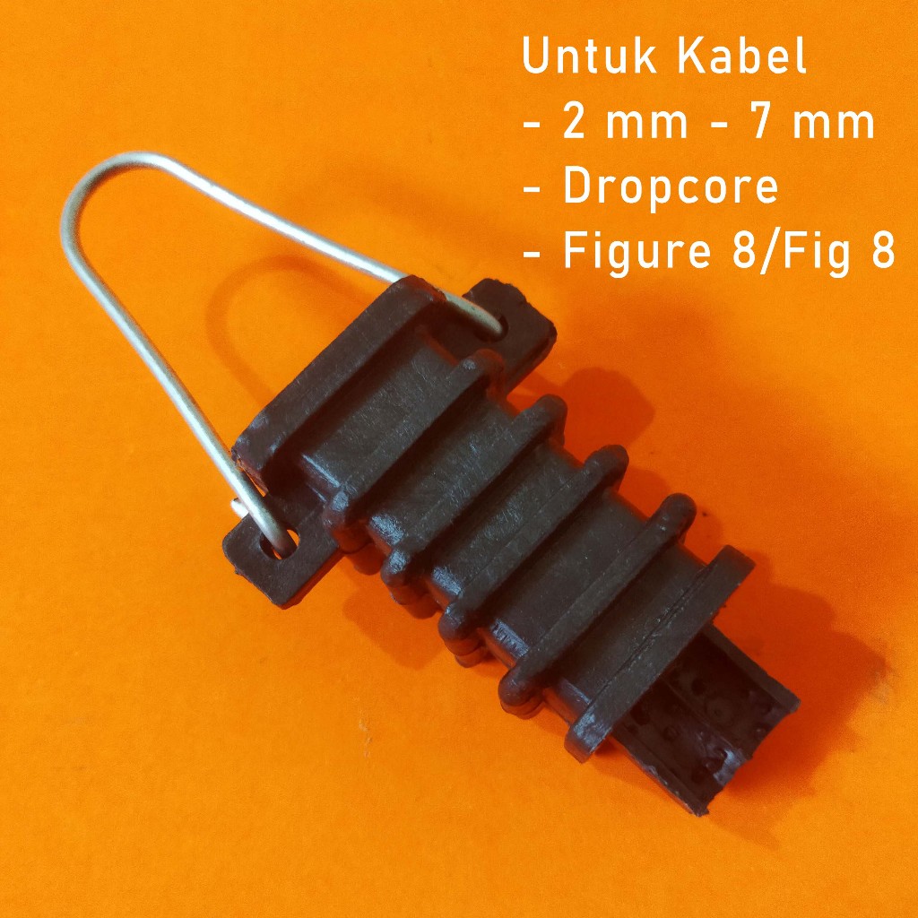 Dead end clamp FO cable, Fiber Optic Cable Pull Crocodile clamp 1 core ...