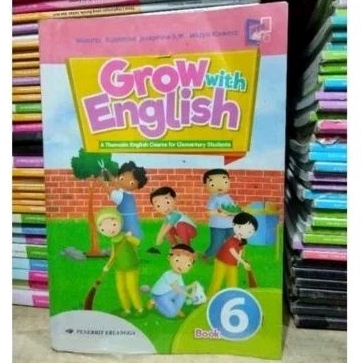 English Book / GROW WITH Class VI-6 SD Erlangga Revised | Shopee Malaysia