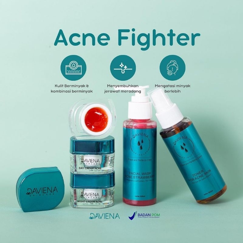 Daviena Skincare Acne original | Daviena SKINCARE ACNE SERIES | Shopee ...