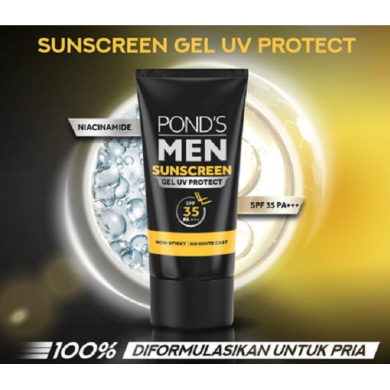 Ponds MEN Sunscreen Gel Spf35 30gr | Shopee Malaysia