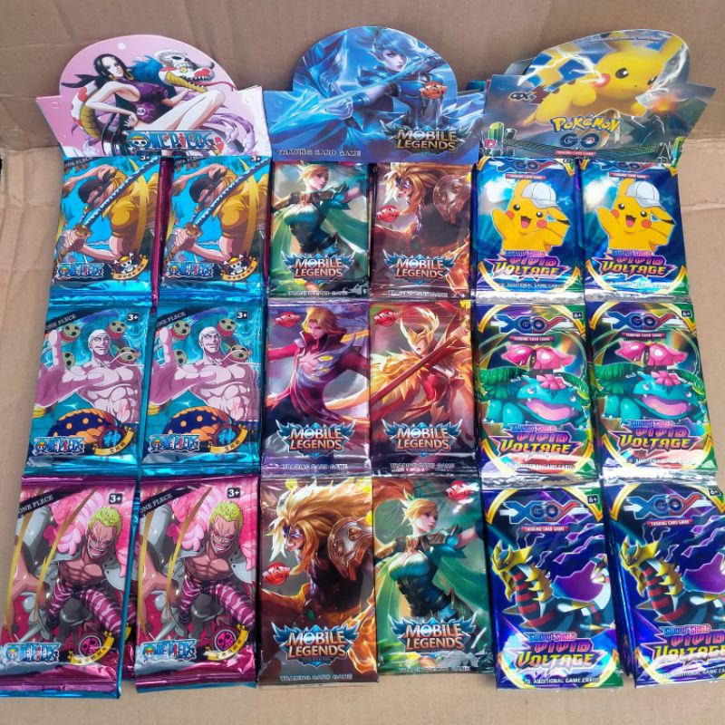 12 Sachet Toy POKEMON Card VOLTAGE ML 5V5 OnePiece New Import Trading ...