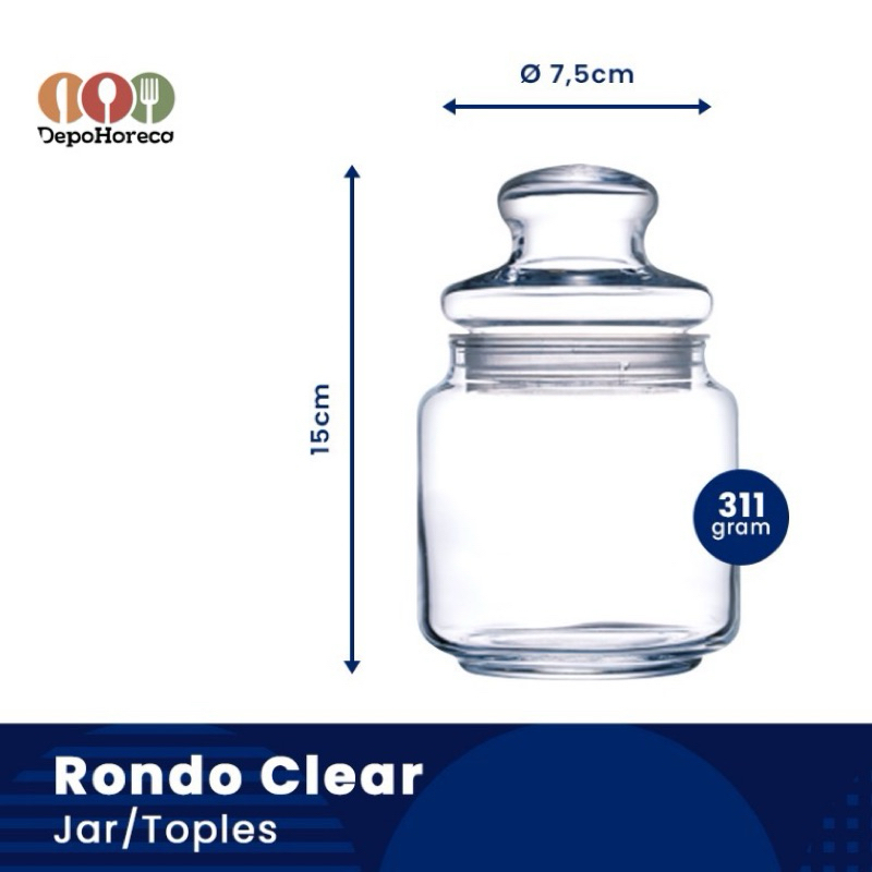 Luminarc Airtight Jar /Jar Rondo Clear 500ml | Shopee Malaysia