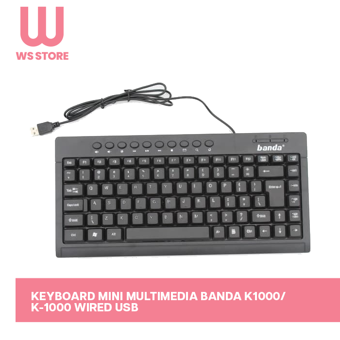 Mini Multimedia Banda K1000/ K-1000 Wired USB Keyboard | Shopee Malaysia