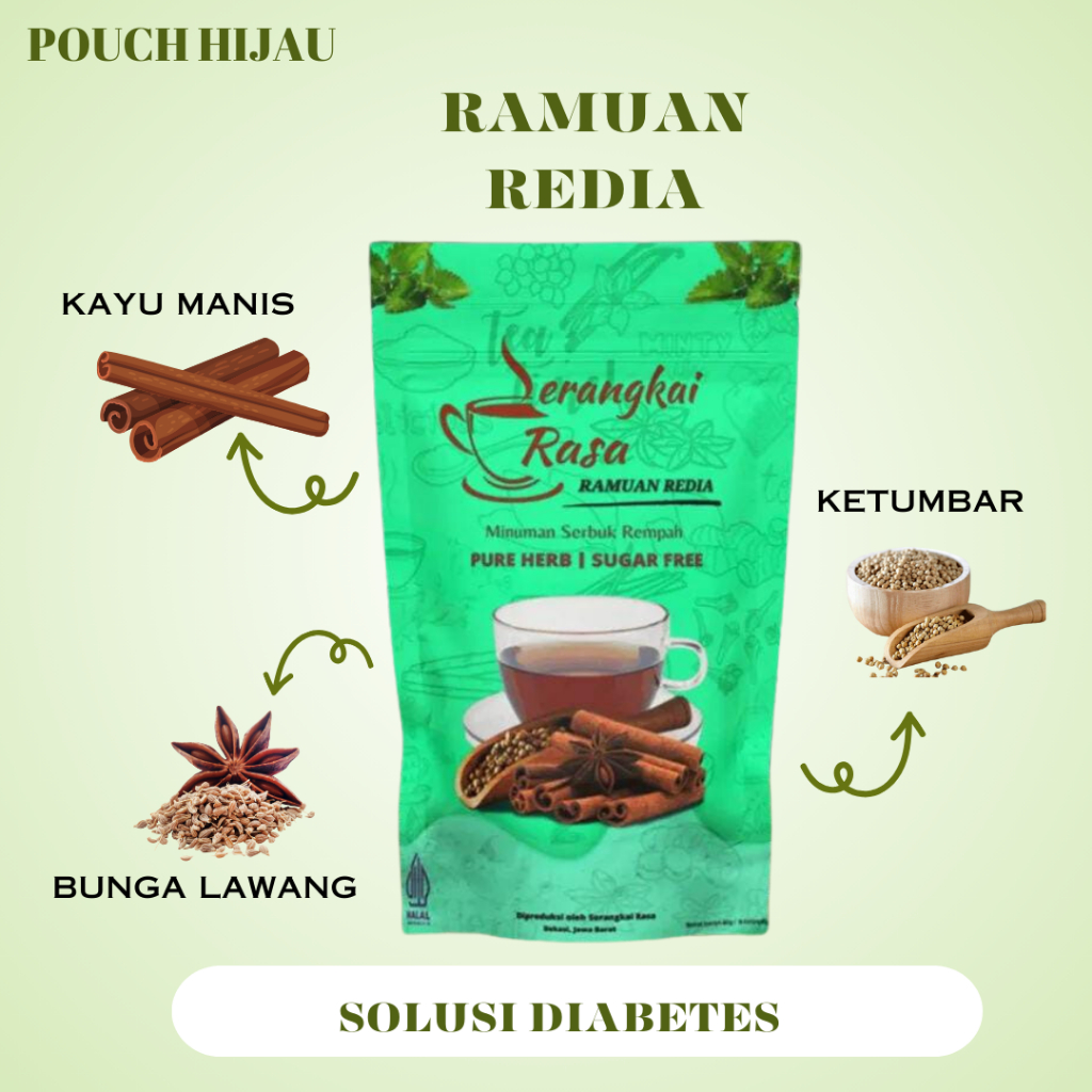 HIJAU Green POUCH] Spice Tea Bags Series Of Redia Flavors | Jsr | Anti ...