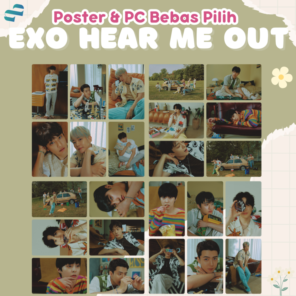 EXO Hear Me Out Poster (Part 1) | Kpop Poster A4 A5 A6 | Shopee Malaysia