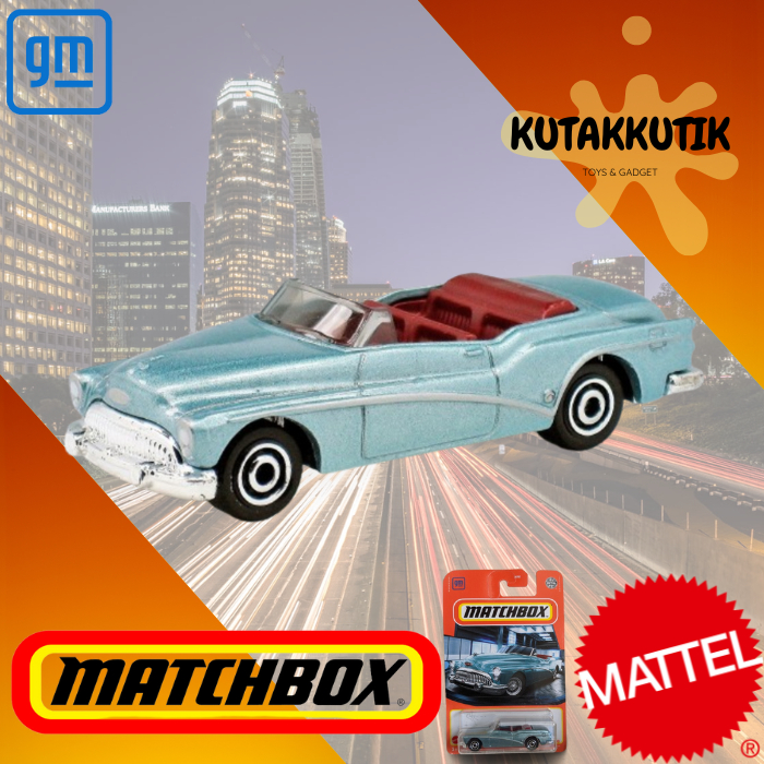 Matchbox Classic Car 1953 Buick Skylark Convertible Blue Tosca GM ...