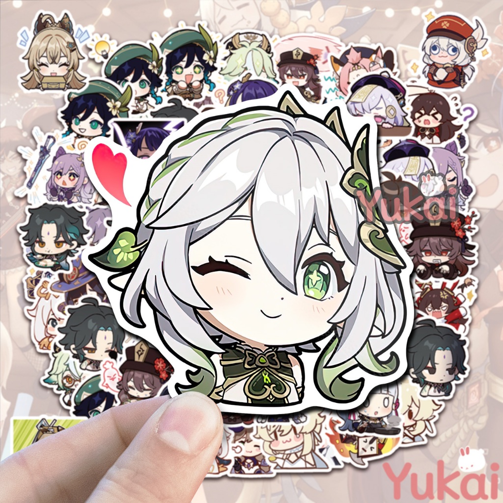 Genshin Impact Premium Sticker - Small, Waterproof Anime Sticker ...