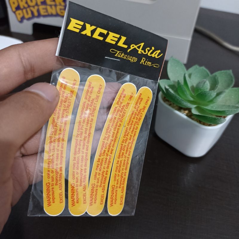 Takasago Excel Asia Rim Warning Sticker | Shopee Malaysia