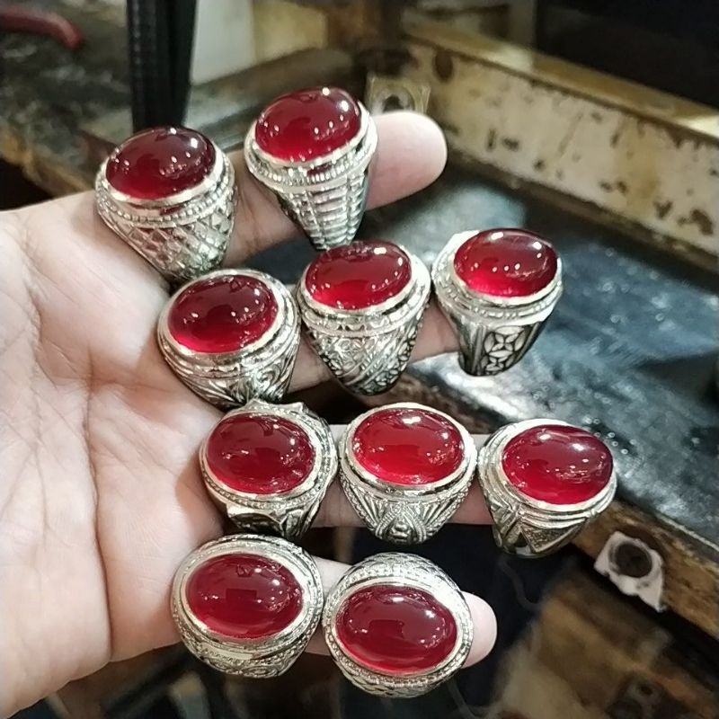 RED BARON STONE RINGS 10 PCS | Shopee Malaysia