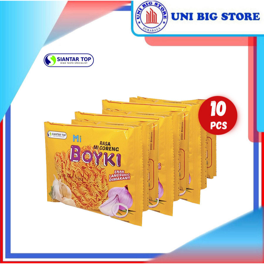 Boyki Noodles Kremes Fried Noodles 16 gr x 10 Sachets RENTENG | Shopee ...