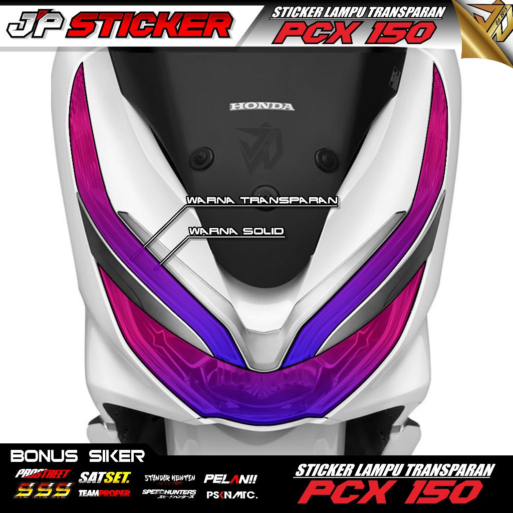 Sjp PCX 150 NEW 04 PCX Motorcycle Eyebrow Variation Sticker | Shopee ...