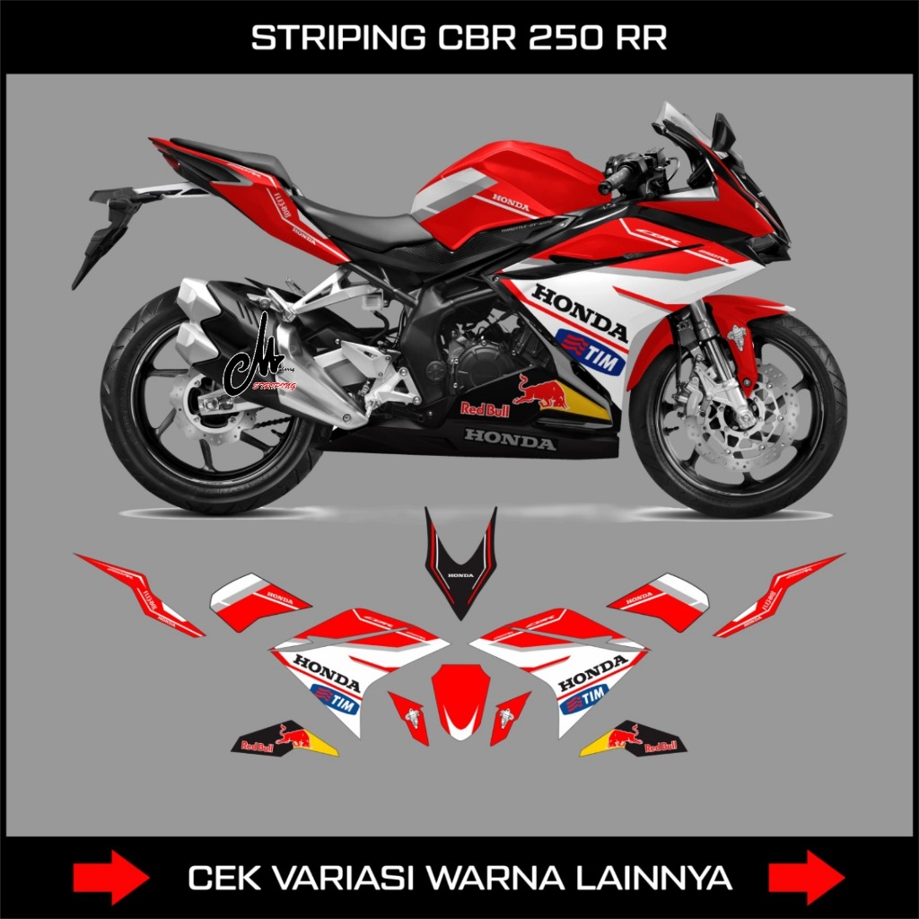 Sticker Decal Cbr250rr K64 Graphic Custome Ducati/Sticker Striping ...