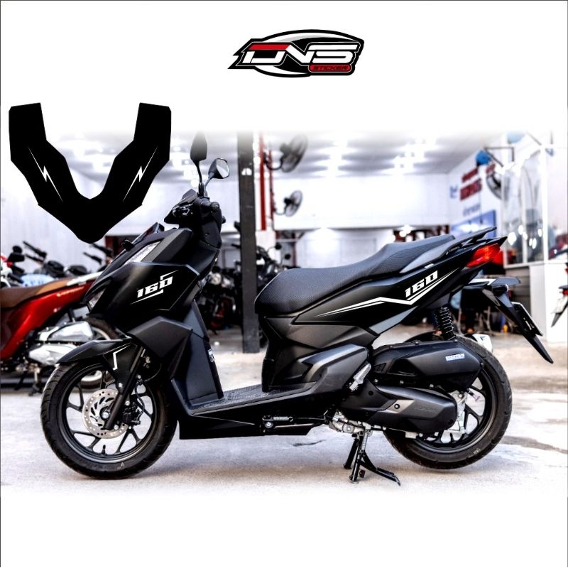 Vario NEW 160 LIST CUSTOME SIMPLE TRANSPARENT STICKER STRIPING | Shopee ...