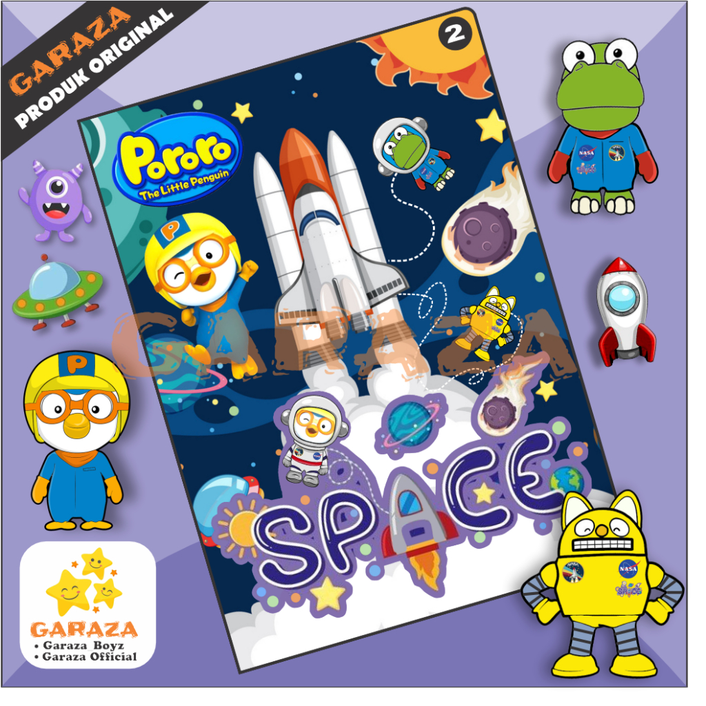 Paperdoll Pororo VOL 2 Space Edition Full Laminated Children's ...